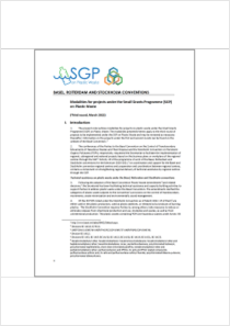 SGP-3 Modalities for the third call for proposals for the SGP on Plastic Waste